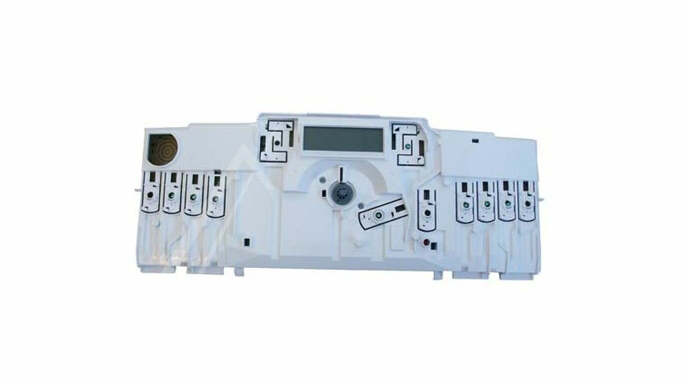 Модуль индикации для стиральной машины Whirlpool 481221458146, 481221458223 (AL130-00014-3, L1047, в корпусе, без ручки). Товар уцененный