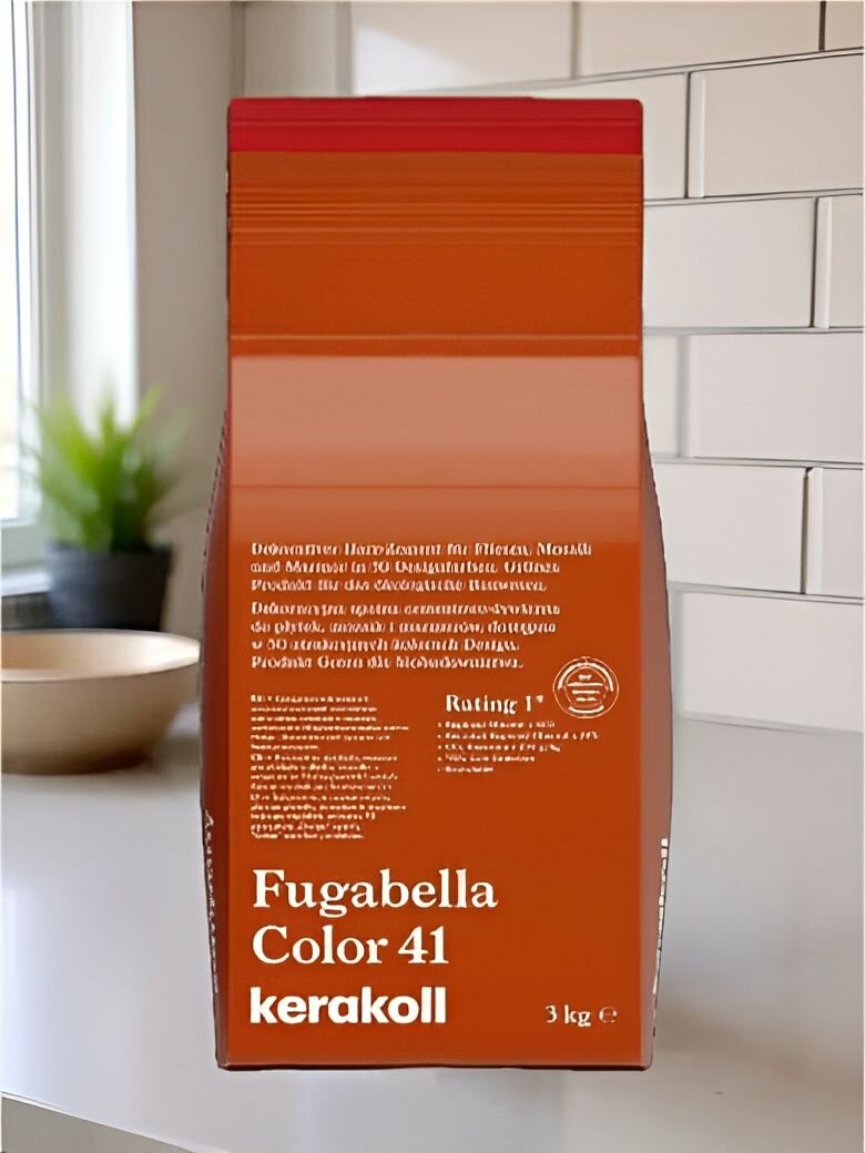 Затирка для плитки полимерцементная №41 Kerakoll Fugabella Color 0-20 3кг