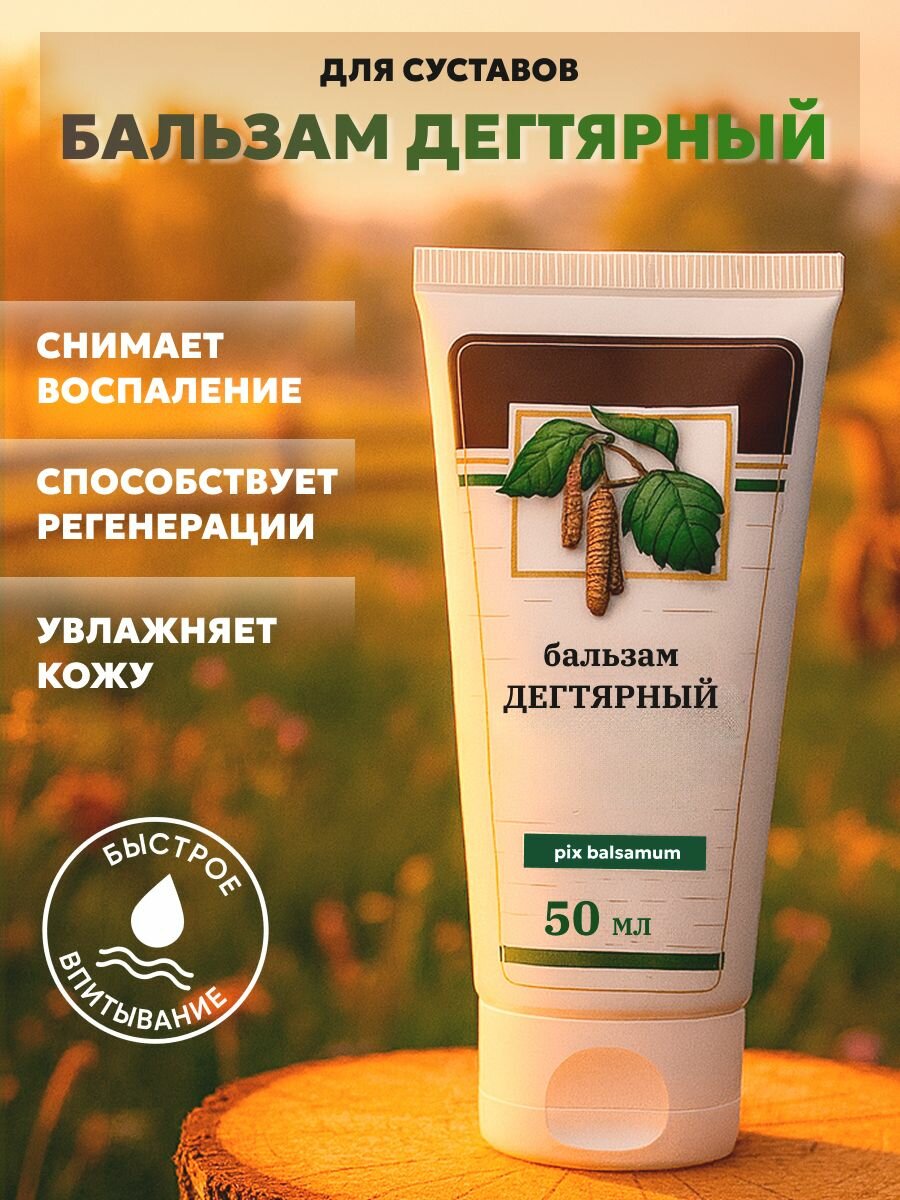 Дегтярный бальзам от остеохондроза 50 мл