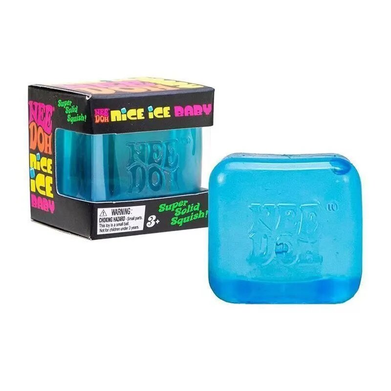 NeeDoh Nice Cube Schylling Игрушка антистресс Сквиш кубики льда
