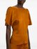 Блуза Victoria Beckham Bela cold-shoulder blouse, размер 12, оранжевый