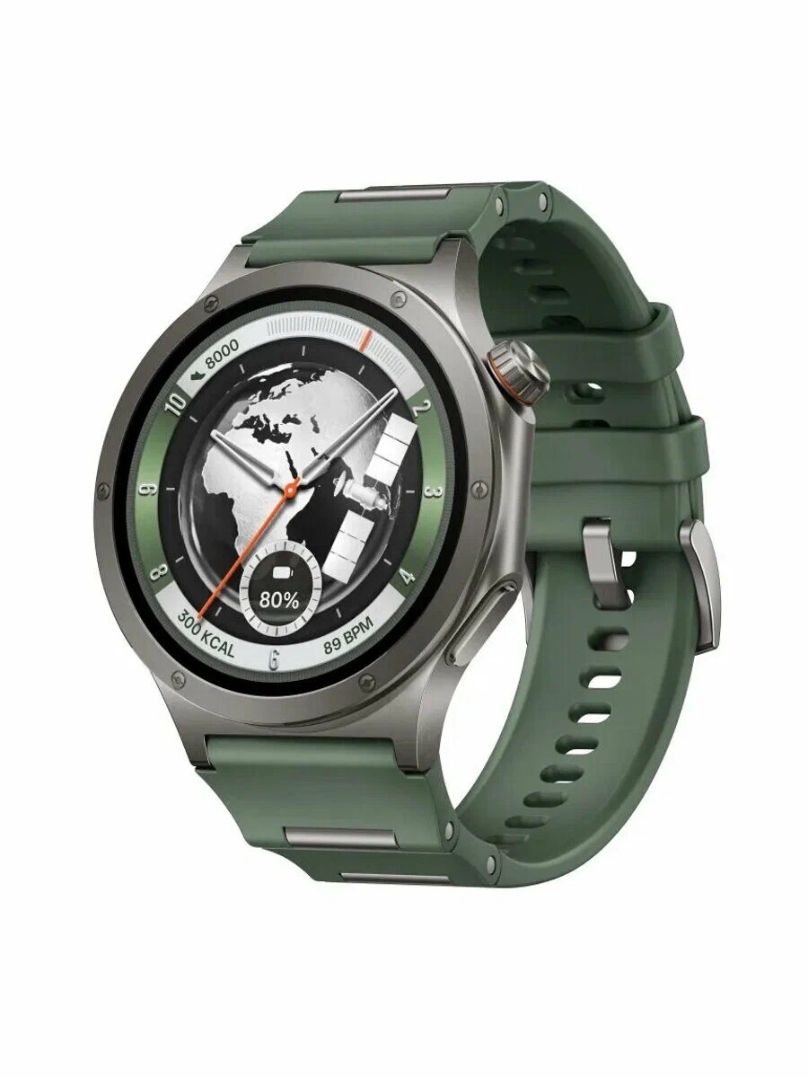 Часы смарт-часы "OnePlus Watch 4 Evergreen", титановый корпус — фото 1