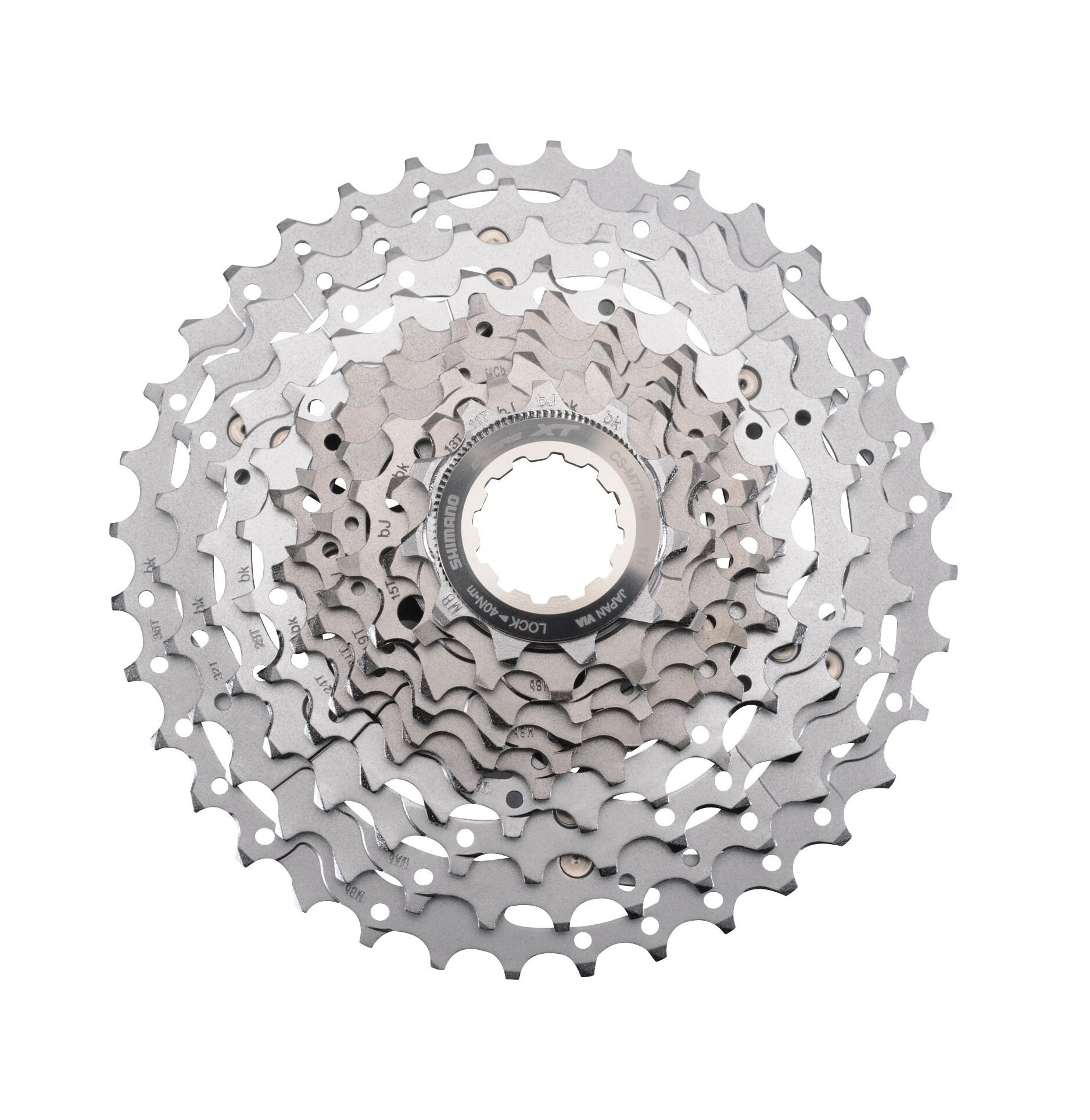 Кассета Shimano XT CS-M771, 10 ск, 11-34T (OEM без упаковки)