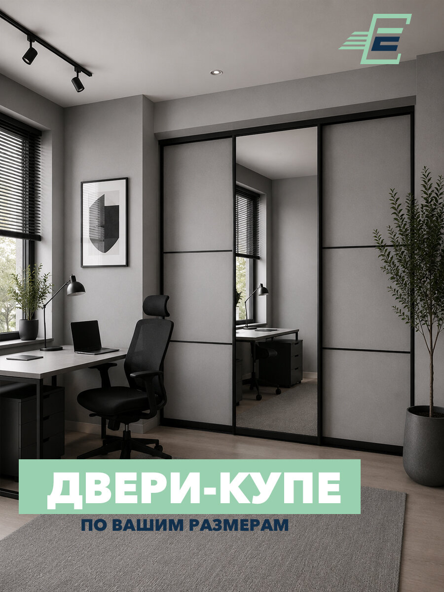 Двери-купе, на заказ, проект, по индивидуальным размерам