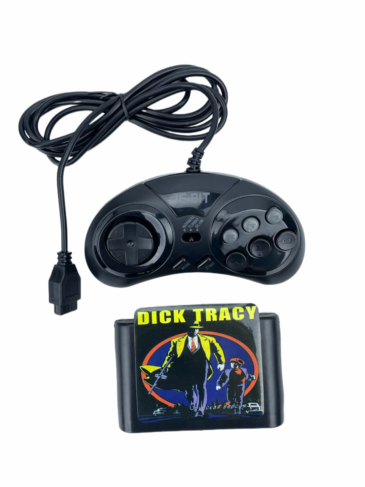 Джойстик Сега с картриджем для Sega Dick Tracy