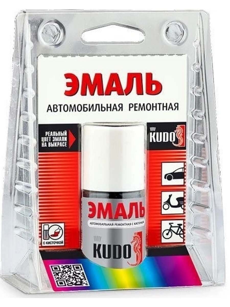 Автоэмаль ремонтная (кисть) KUDO Toyota 221 Blackish Ageha (синий) металлик KU-72461 16427-UK