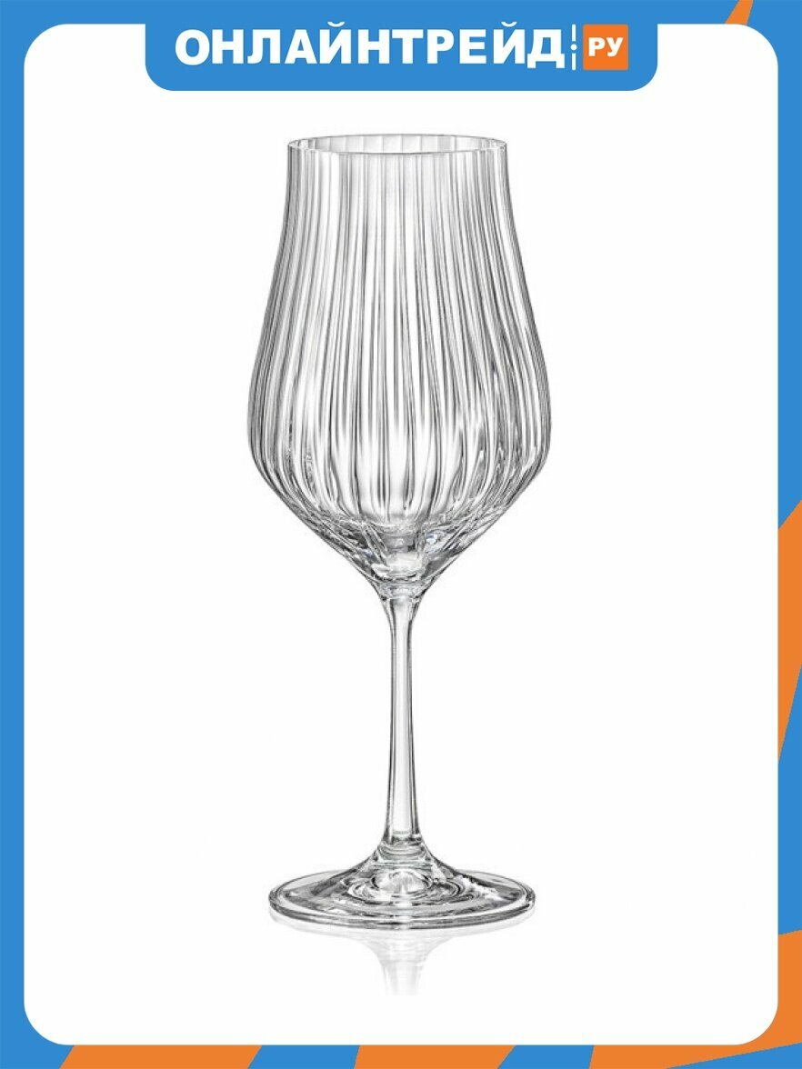 Набор бокалов для вина Crystalex TULIPA OPTIC CR450101TO 6 шт, 450 мл.