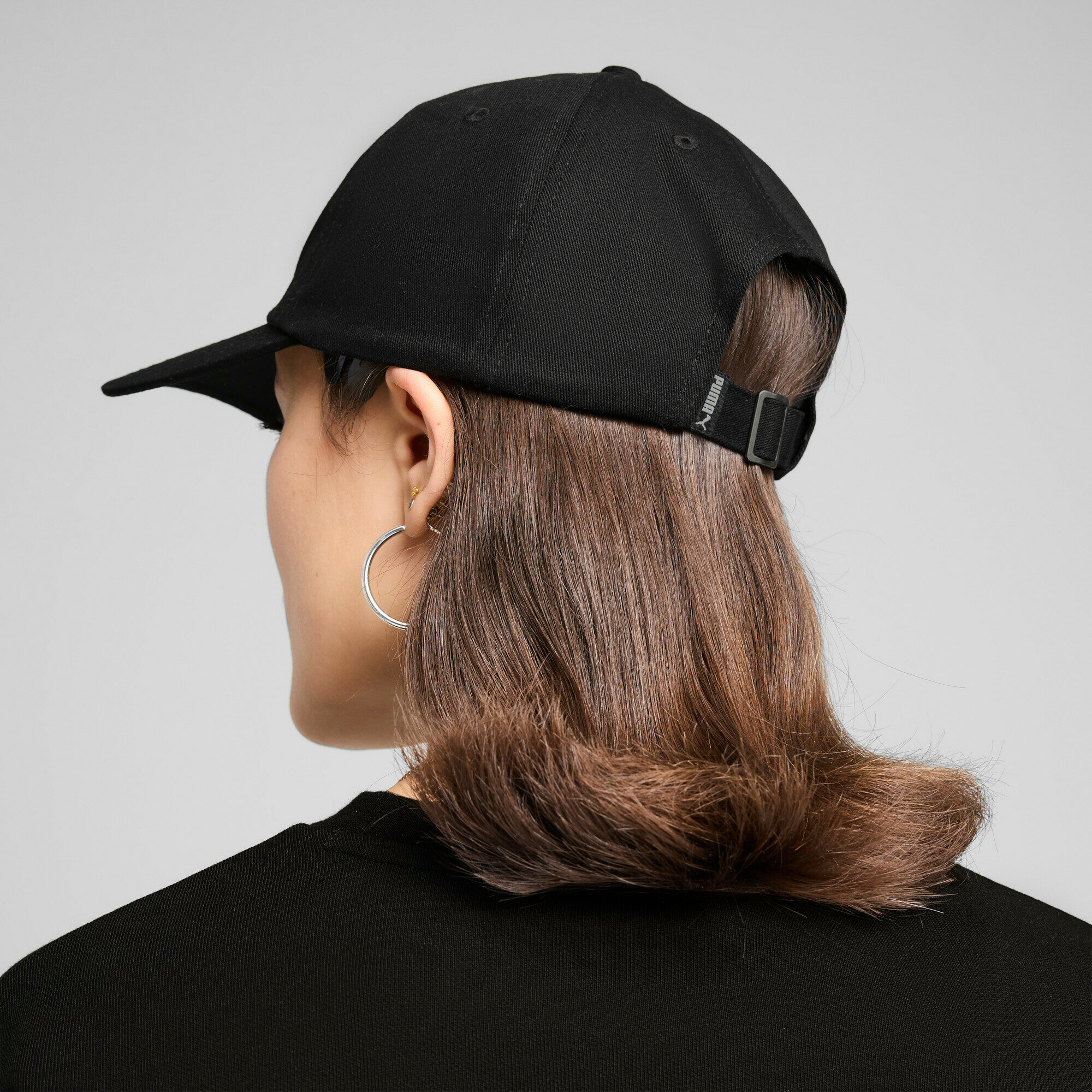 Кепка PUMA ESS SCRIPT LOGO Dad Cap для мужчин и женщин, размер L, black — фото 1