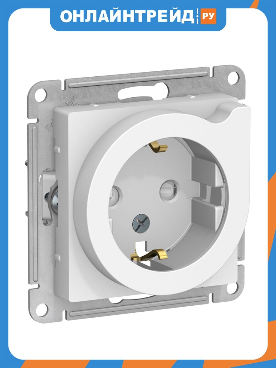 Розетка Systeme Electric (schneider Electric) SCHNEIDER ELECTRIC ATLASDESIGN 16А, механизм, белый ATN000147