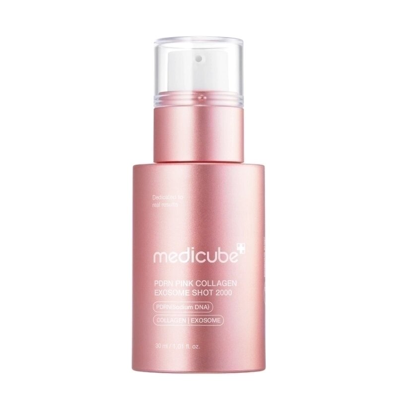 Medicube PDRN Pink Collagen Exosome Shot 2000 Сыворотка со спикулами, экзосомами, PDRN и коллагеном