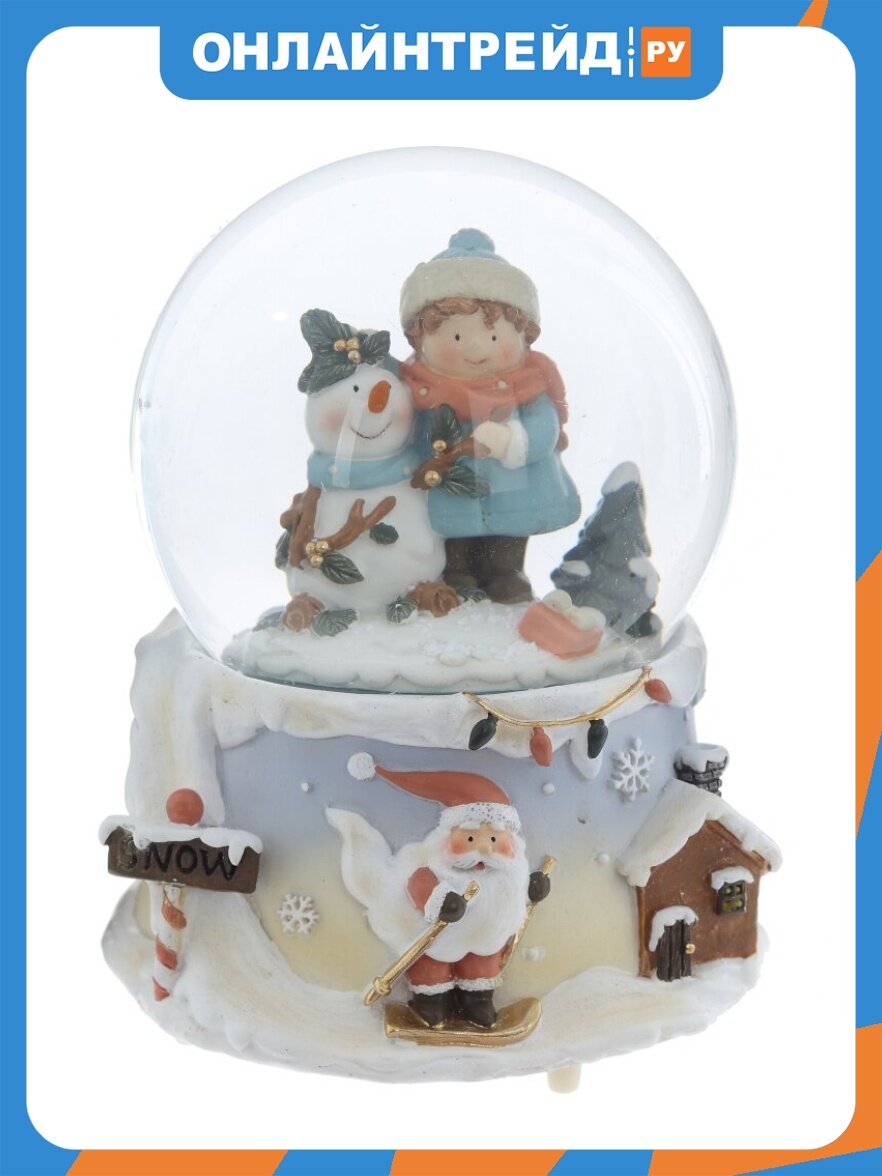 Фигурка декоративная Remeco Collection "Снеговик " шар, 11х11х14 см