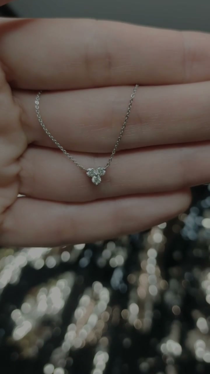 Колье YANINA LAPINSKAYA JEWELRY, белое золото, 585 проба, родирование, длина 40 см., белый, серебристый, бесцветный, золотистый — фото 1