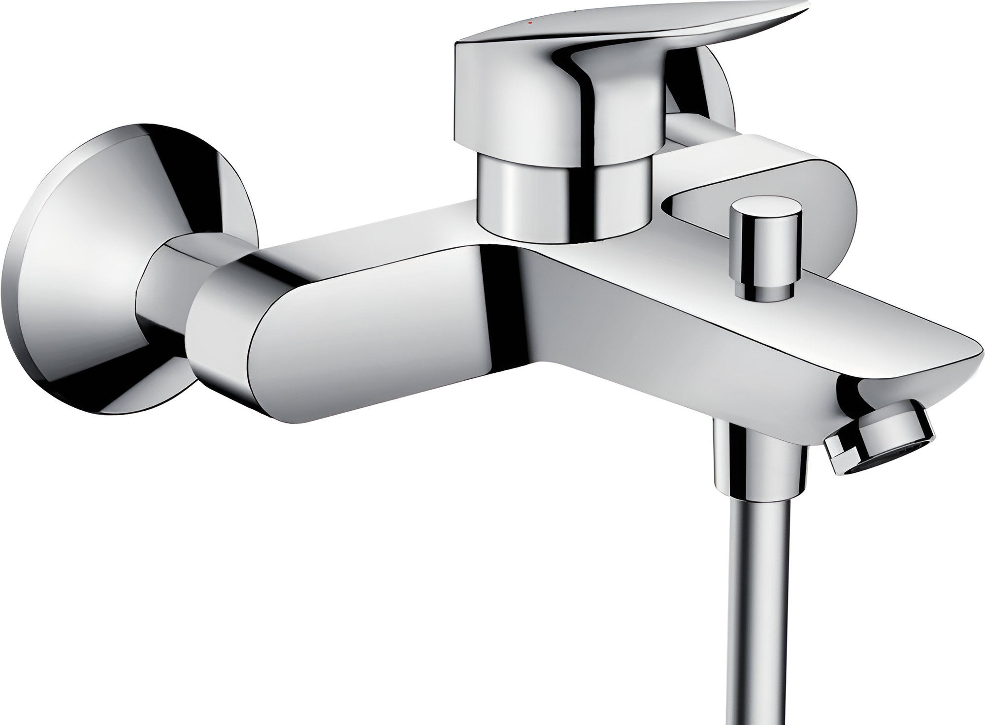 Смеситель для ванны Hansgrohe Logis 71400000 хром рычажный латунь 194 мм