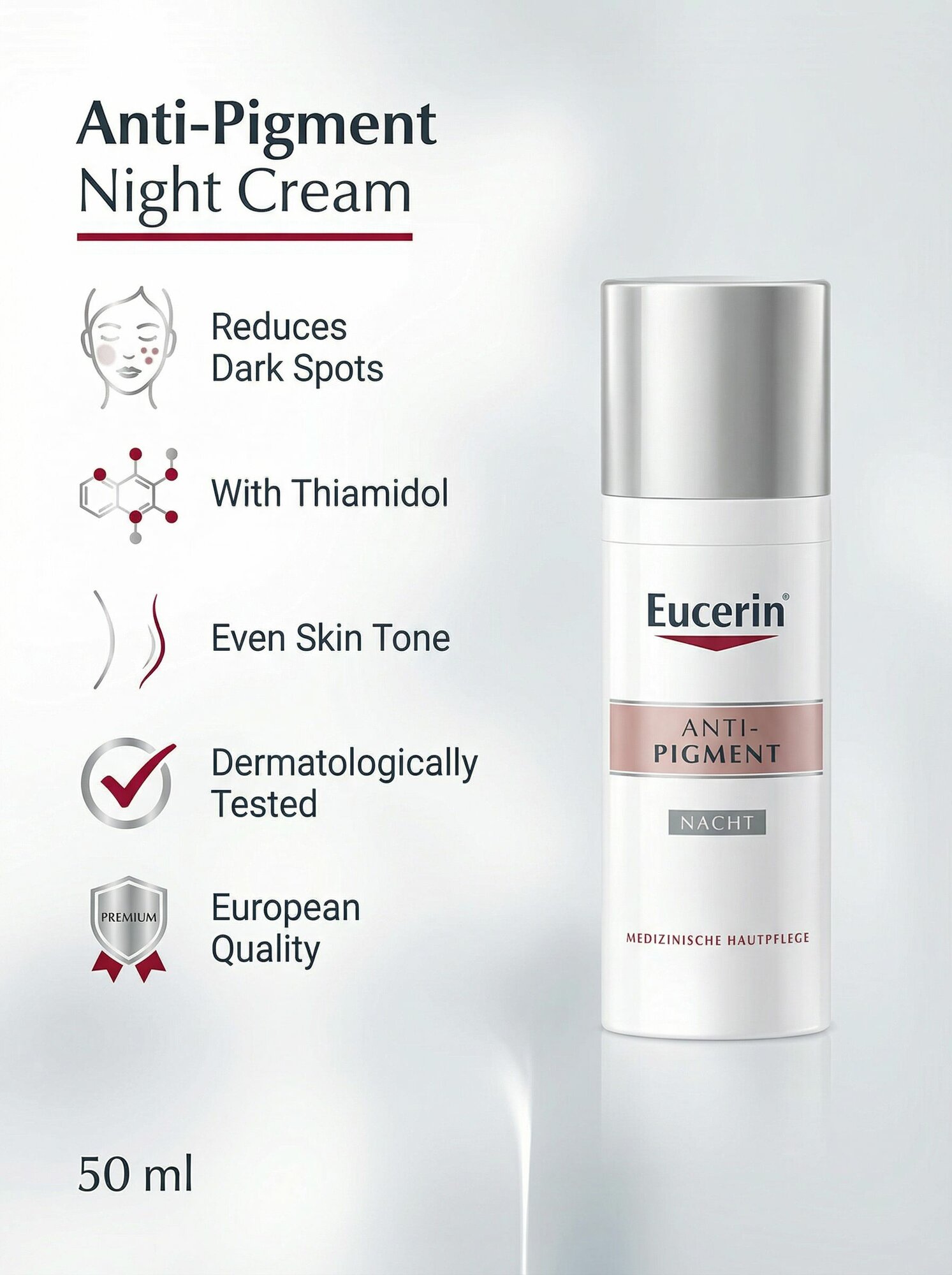 Ночной крем против пигментации, 50 мл, Anti-Pigment Eucerin