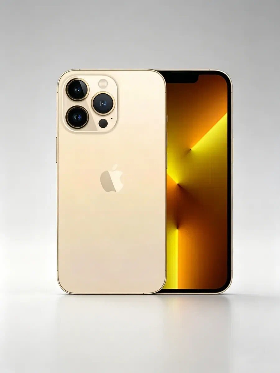 Смартфон Apple iPhone 13 Pro 256 ГБ Gold, золотой , экран 6,1 дюйма 120 Гц, A15 Bionic，Gold