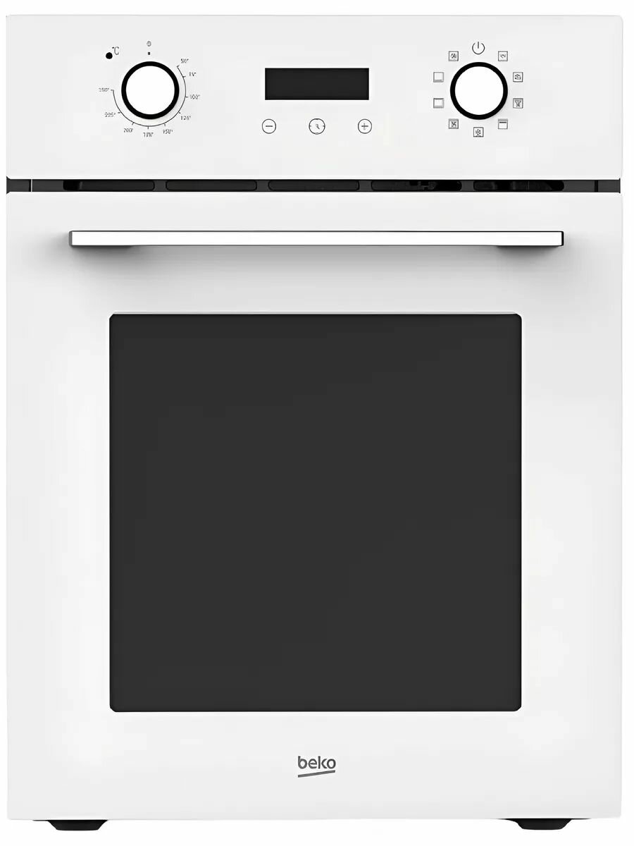 Духовой шкаф электрический Beko BF45C 2231 W, 50 л, 2800 Вт, 9 режимов, гриль, конвекция, утапливаемые переключатели, белый