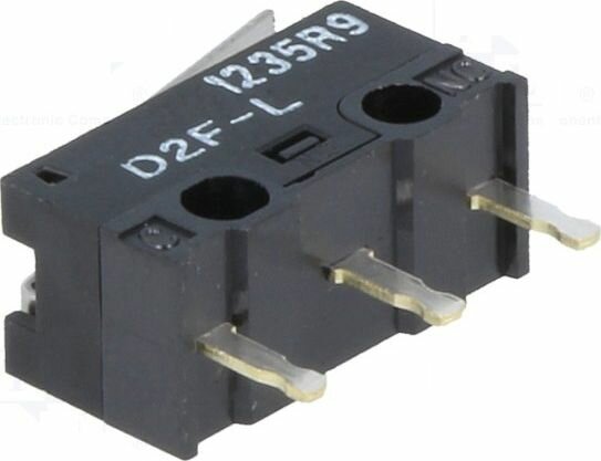 Микропереключатель OMRON D2F-L SNAP ACTION с рычагом SPDT 3 A/125 В AC, 1 шт