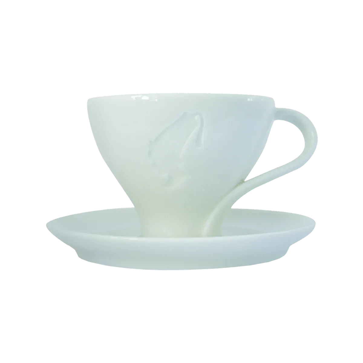 Чашка керамическая с блюдцем Julius Meinl Слоновая Кость Чай, 140 мл.