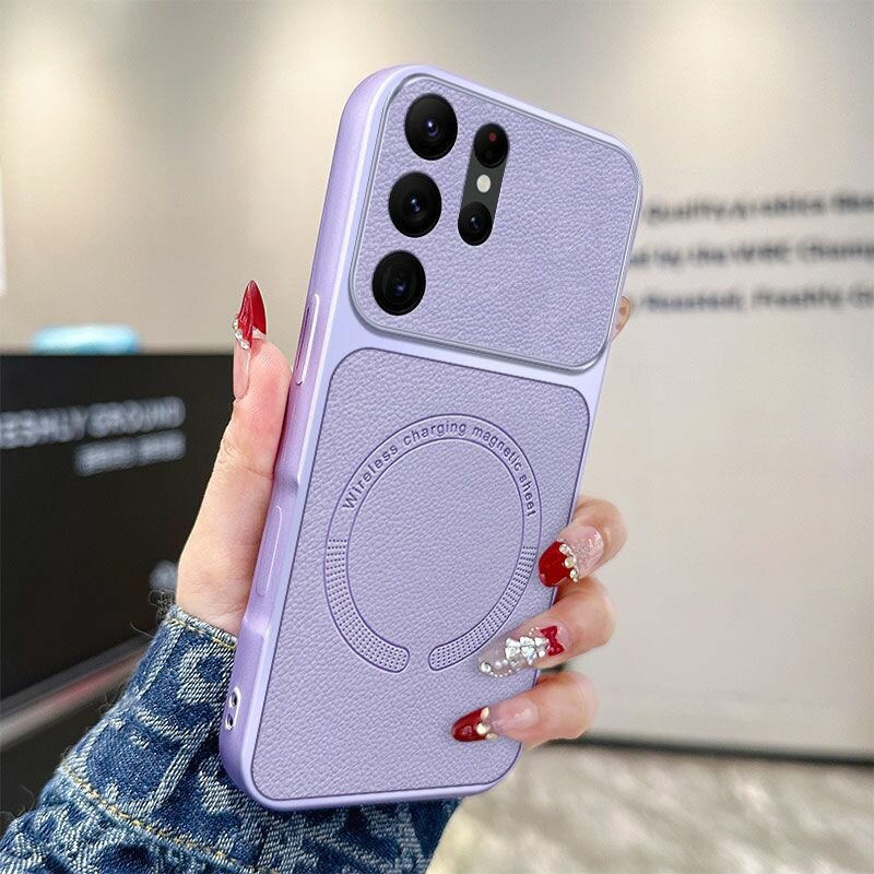 Чехол для Samsung Galaxy S24 Ultra кожа TPU антиударный чехол