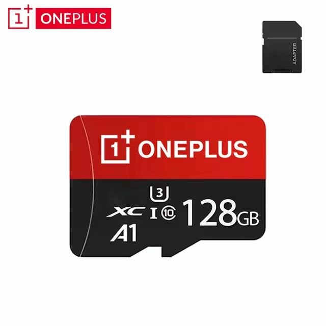 BS Mi 128 ГБ Карта памяти microSDXC High Speed (OP_A1RB), A1, Class 10, 1 * карта microSD 1 * Адаптер для SD-карты