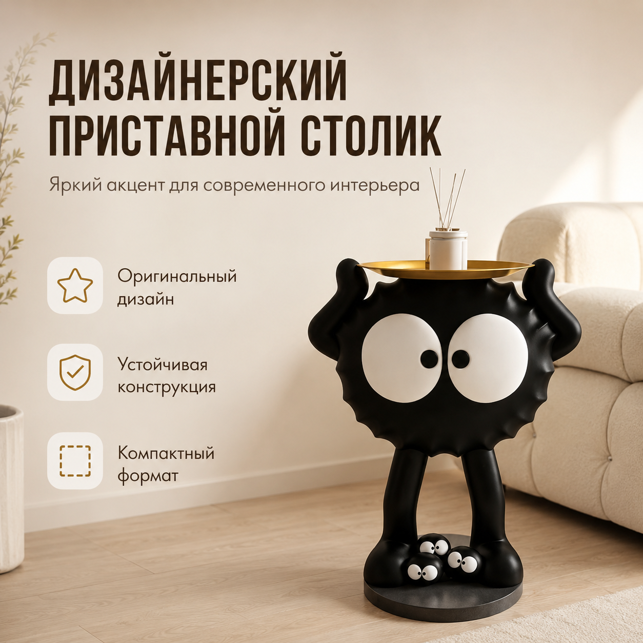 Декоративные элементы, для хранения, шаровые, минимализм, черный, 35x35x75 см