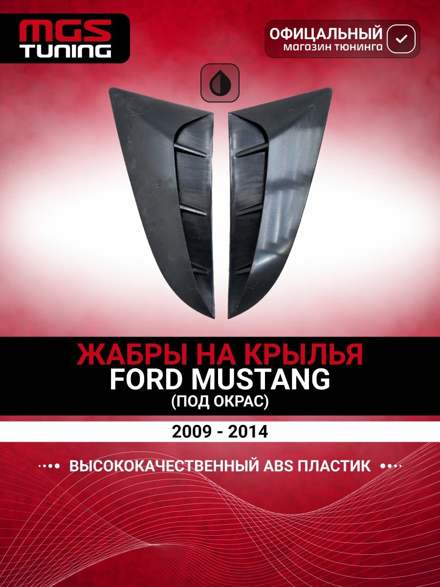 Жабры в крылья для Ford Mustang 09-14 гг.