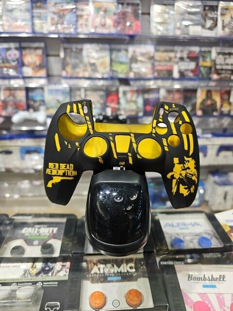 Чехол защитный PS5 Silicone Case for Controller Red Dead Redemption (black-yellow)(SPC)