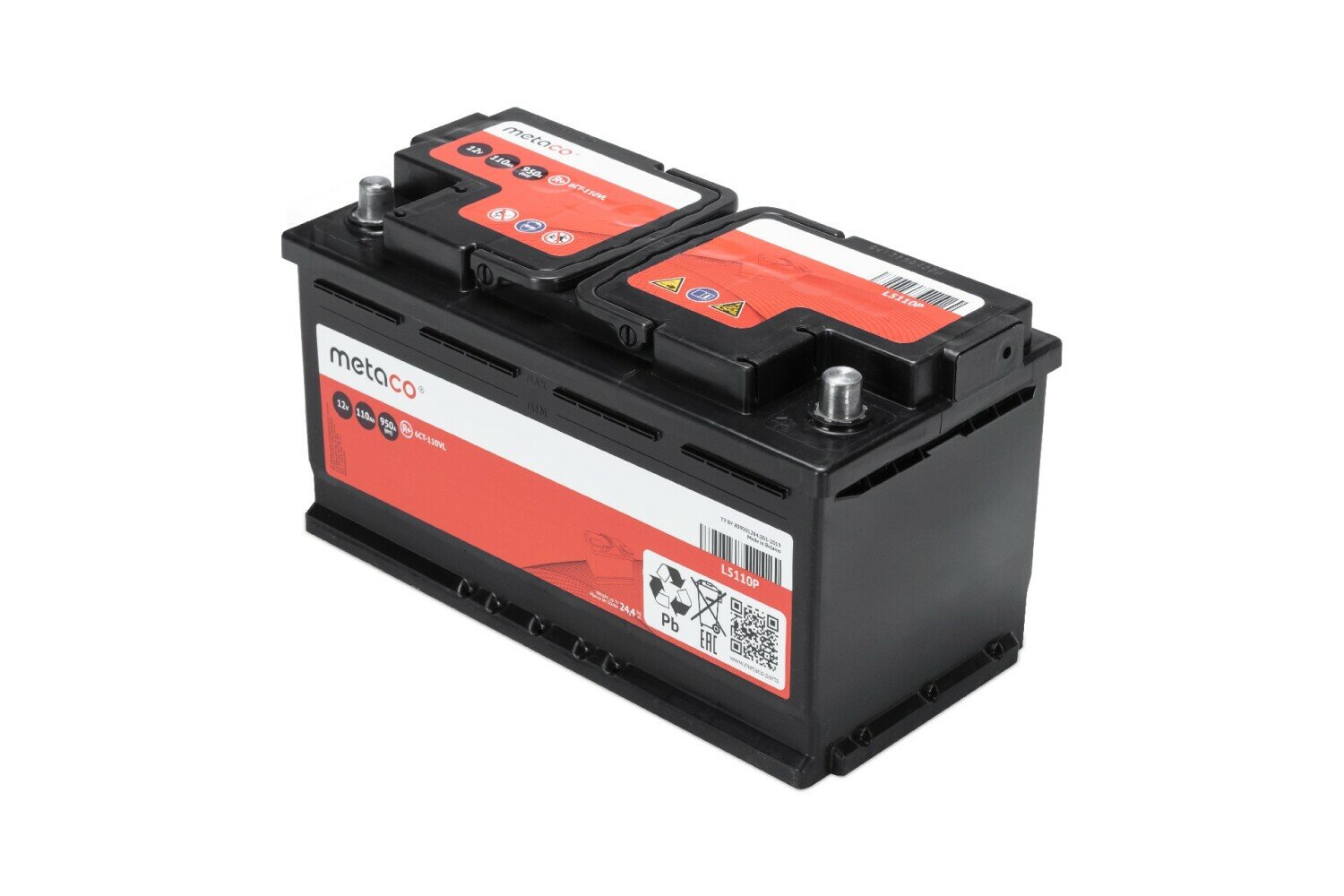 Аккумулятор METACO 110АЧ 950А 353х175х190 (R) ETN