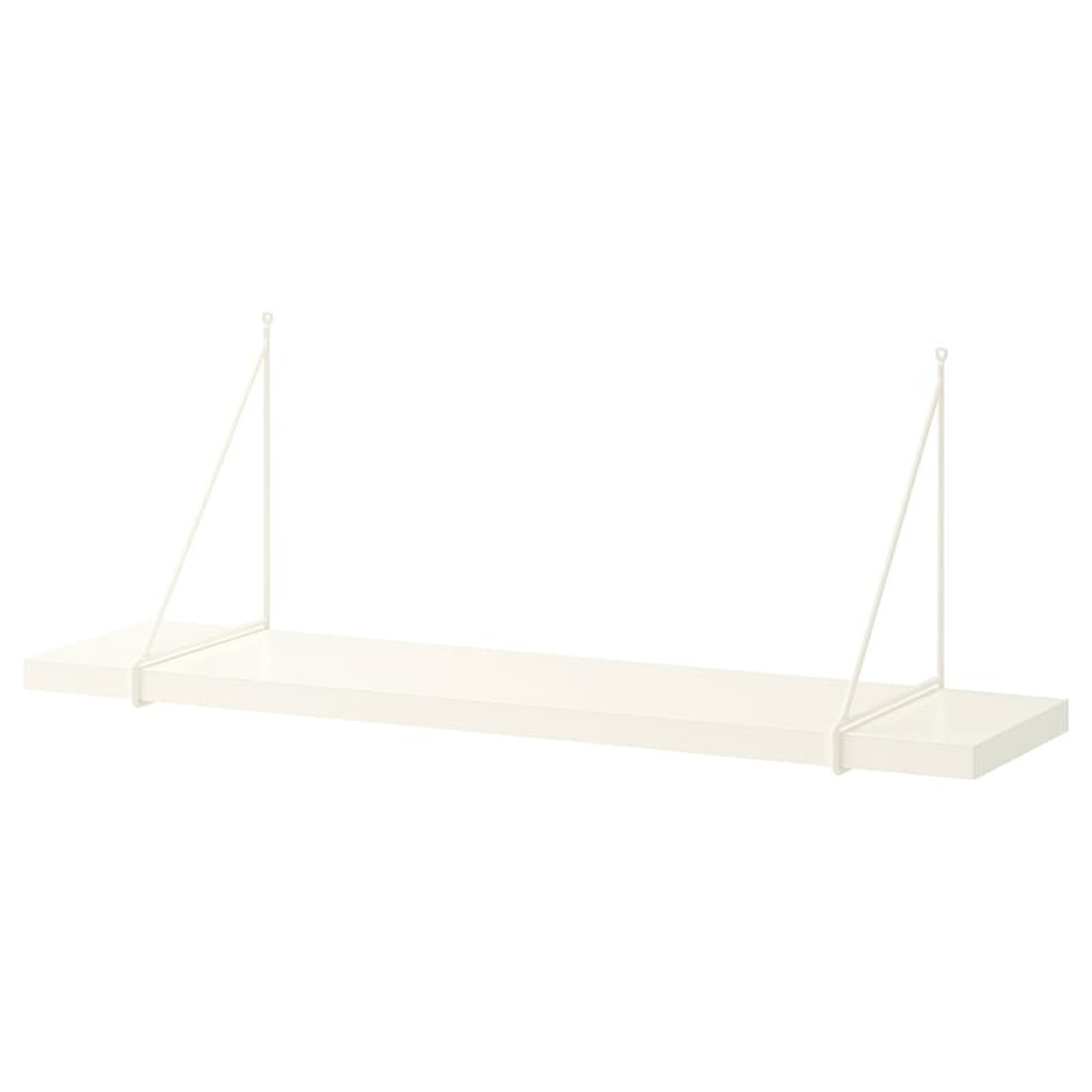 Полка IKEA BERGSHULT / PERSHULT, белый/белый, 80x20 см 092.907.31