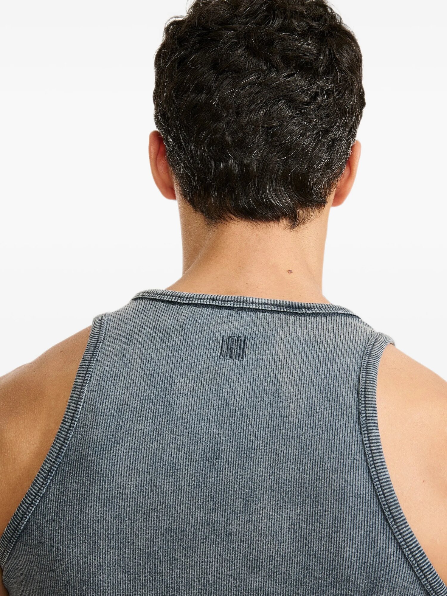 Топ LGN LOUIS GABRIEL NOUCHI Washed-effect ribbed tank top, размер 52 — фото 1