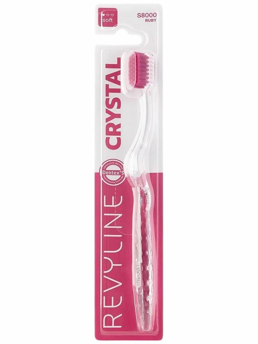 Зубная щетка Revyline S8000 Crystal RUBY мягкая щетина, нескользящая ручка