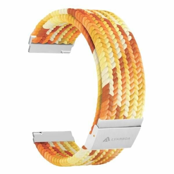 Ремешок LYAMBDA 22 mm PLEIONE DSN-13-22-YL Yellow/White/оранжевый