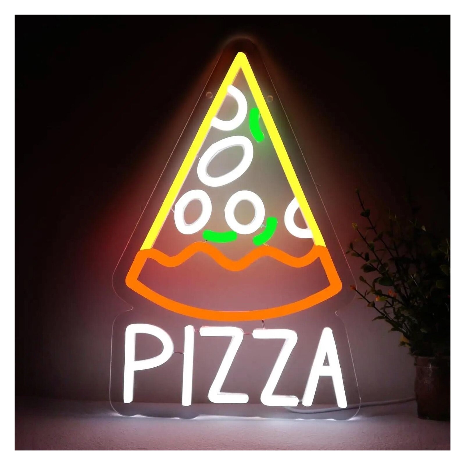 Pizza Неоновая Вывеска "Пицца" 35смx23см