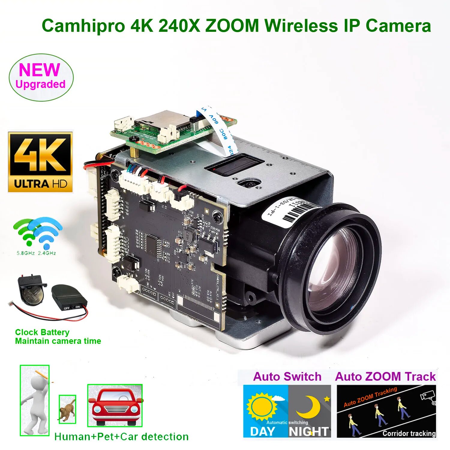 KEYTWO CamhiPro 4K 8MP IP-камера