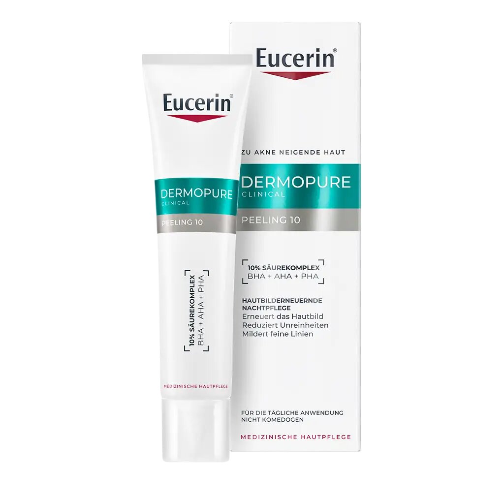 Eucerin DermoPure Peeling 10 Ночная пилинг-сыворотка для проблемной кожи туба 40 мл 1 шт