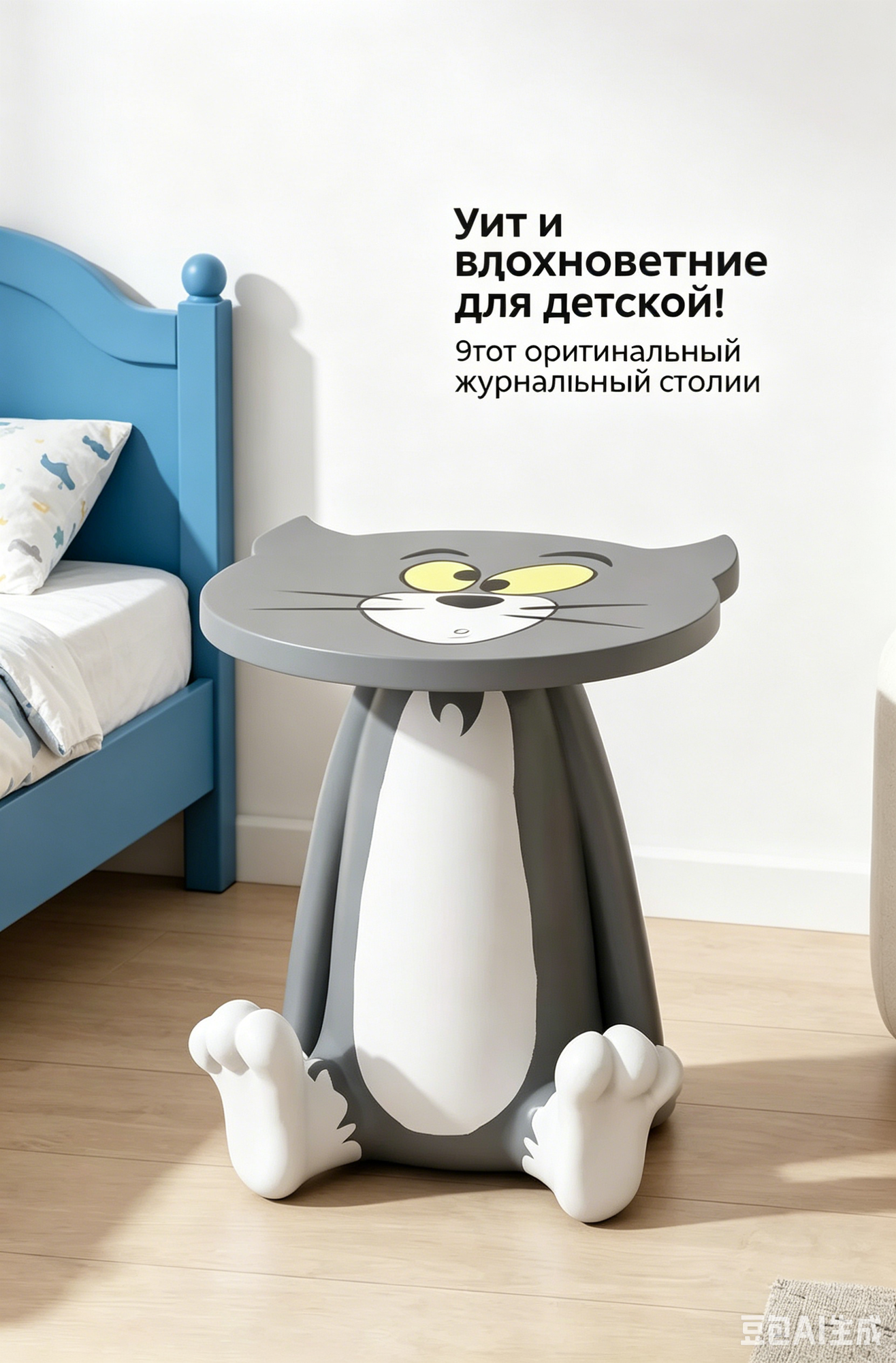Креативный плоский журнальный столик Tomcat, украшение домашней гостиной, высота 40 см