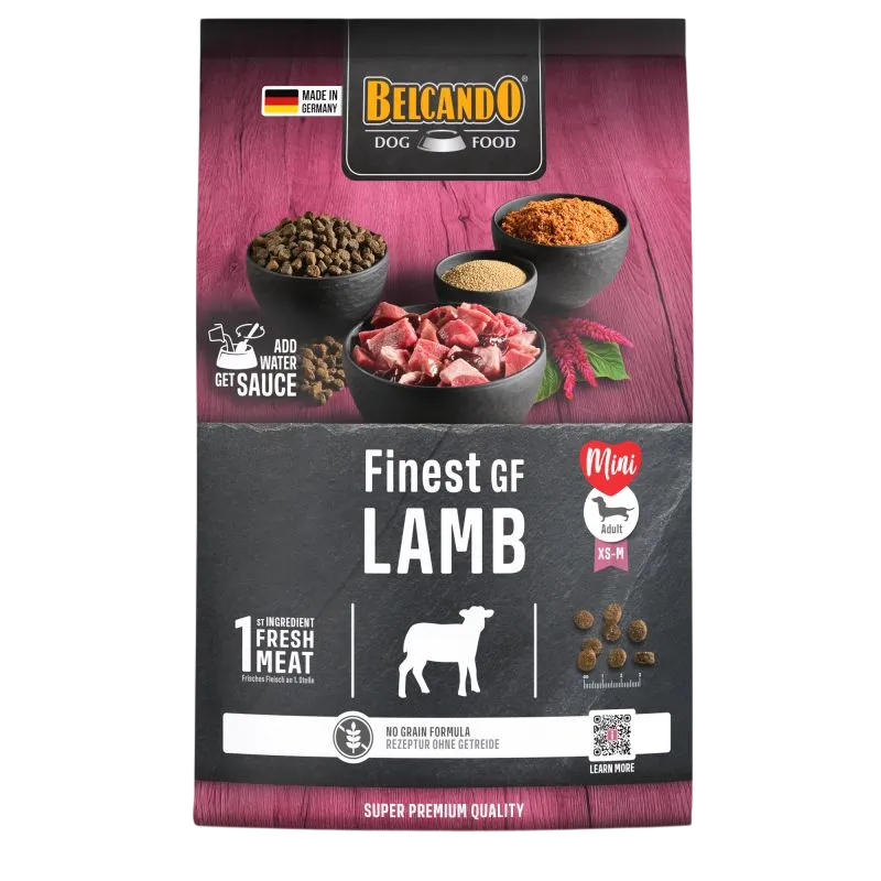 Сухой беззерновой корм Belcando Finest GF Lamb для собак - Вес 4 кг