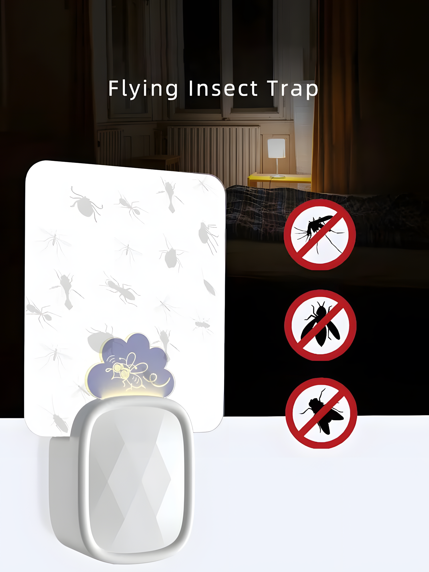 Лампа от насекомых Mosquito Killer Trap Led Light, UV Light, Electric Insect Killer for Home Bedroom