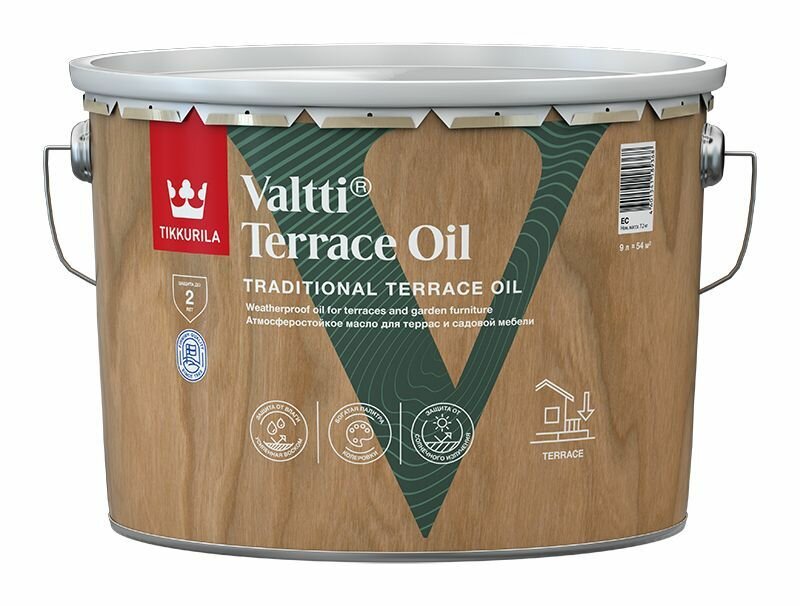 Масло Tikkurila для террас VALTTI TERRACE OIL EC 9 л