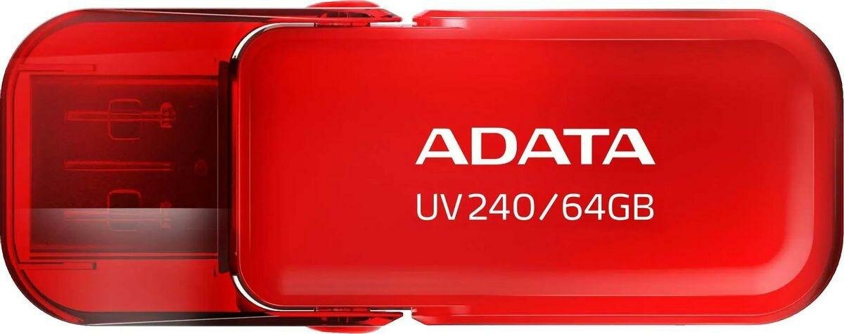 Флеш Диск A-DATA 64GB UV240, USB 2.0, Красный