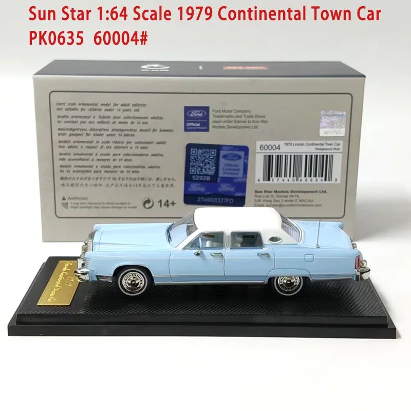 WELLY Sun Star Diecast 1:64 Continental Town Car B-60004