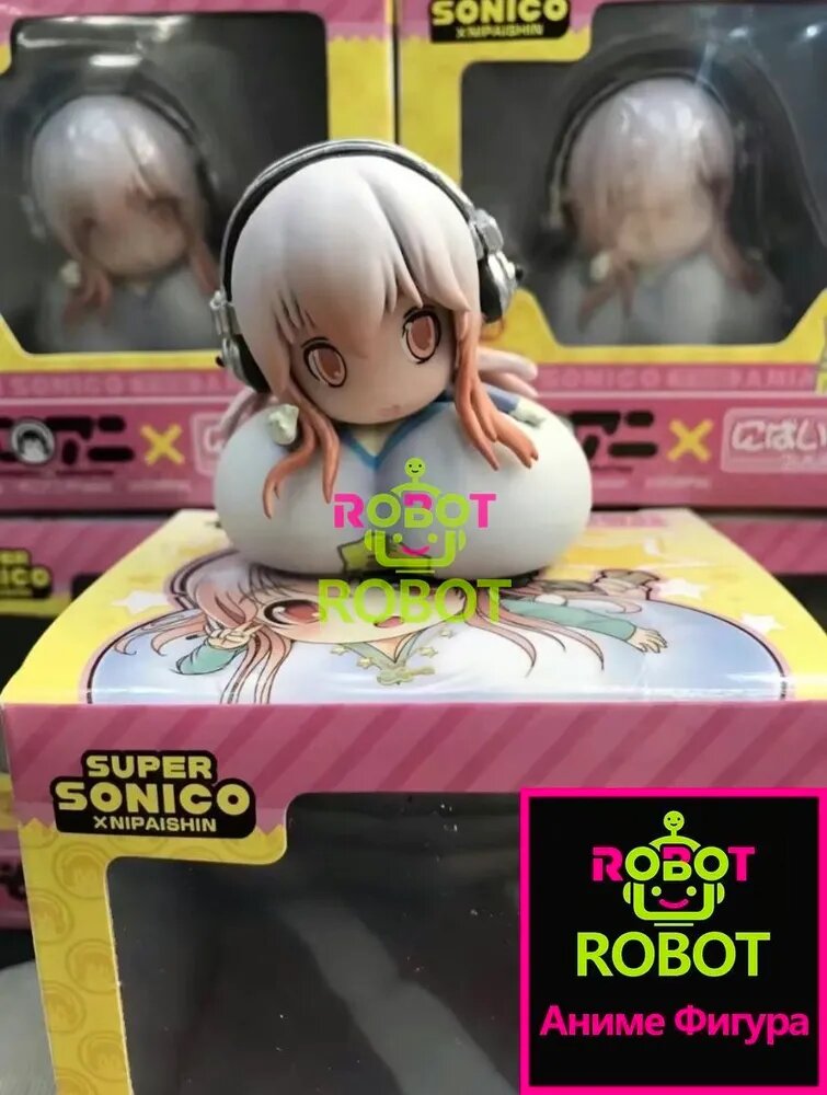 SEGA Аниме фигура Super Sonico Super Pochi NadebukaNoppo di molto bene Новая в коробке Аналог MIKU Luminasta MIKU Cinnamoroll White dress