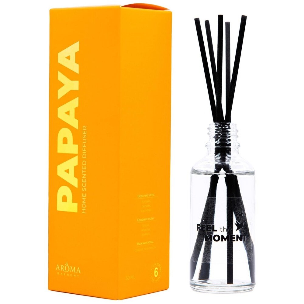 Аромадиффузор Aroma Harmony "Summer", Papaya, с палочками, 60 мл (SU7509)