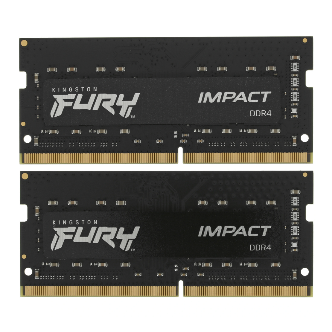 Оперативная память Kingston FURY Impact DDR4 2x16 Гб KF432S20IBK2/32, 3200 МГц, CL20, 1.2 В, черный