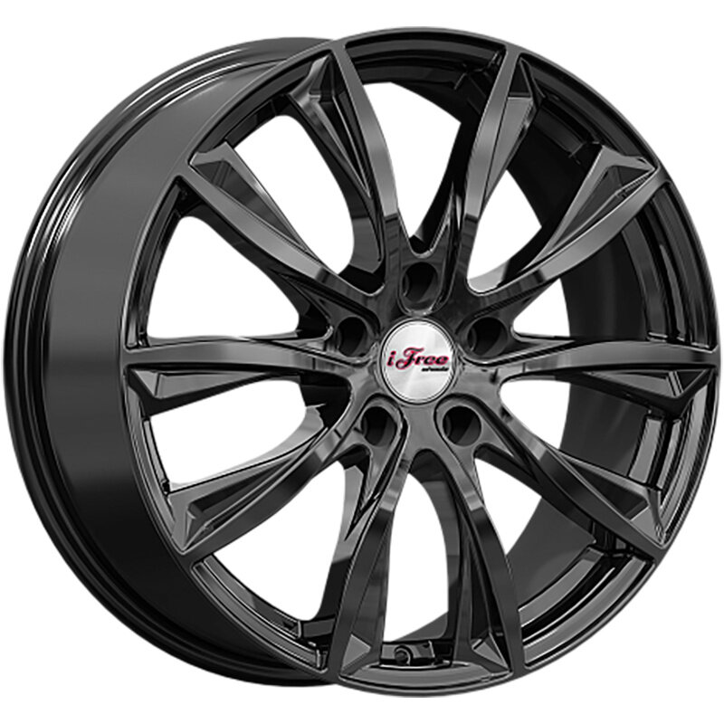 Литой колесный диск iFree Каzантип (КС684М) 7,5x18/5x114,3 ET37 D66,6 BK