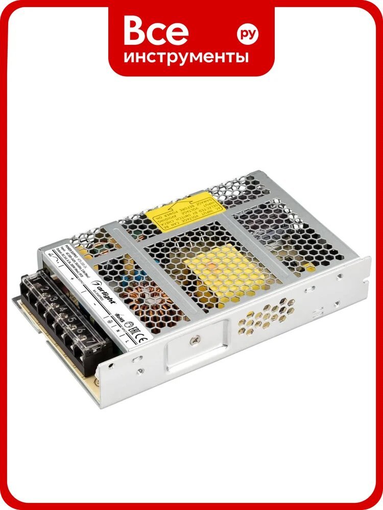 Блок питания Arlight HTS-200-24 с защитой от короткого замыкания для светодиодных ламп напряжения, защита