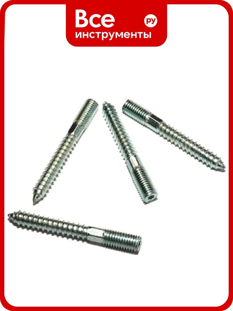 Шуруп-шпилька Rizzel 10x80, цинк, 800 шт. 321157