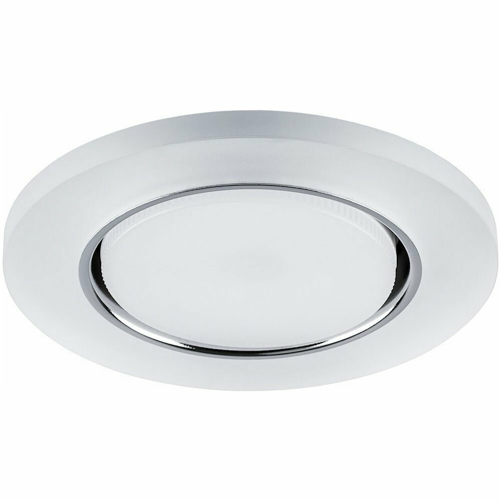 Встраиваемый светильник для натяжных потолков с белой LED подсветкой Feron CD5020 GX53, белый матовый, 32659 — фото 1