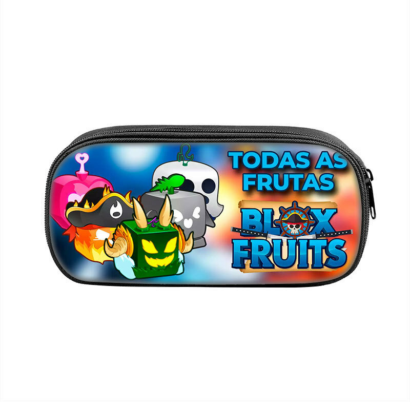 Пенал ROBLOX Blox Fruits Devil Fruit для детей, школьная канцелярия, милый дизайн