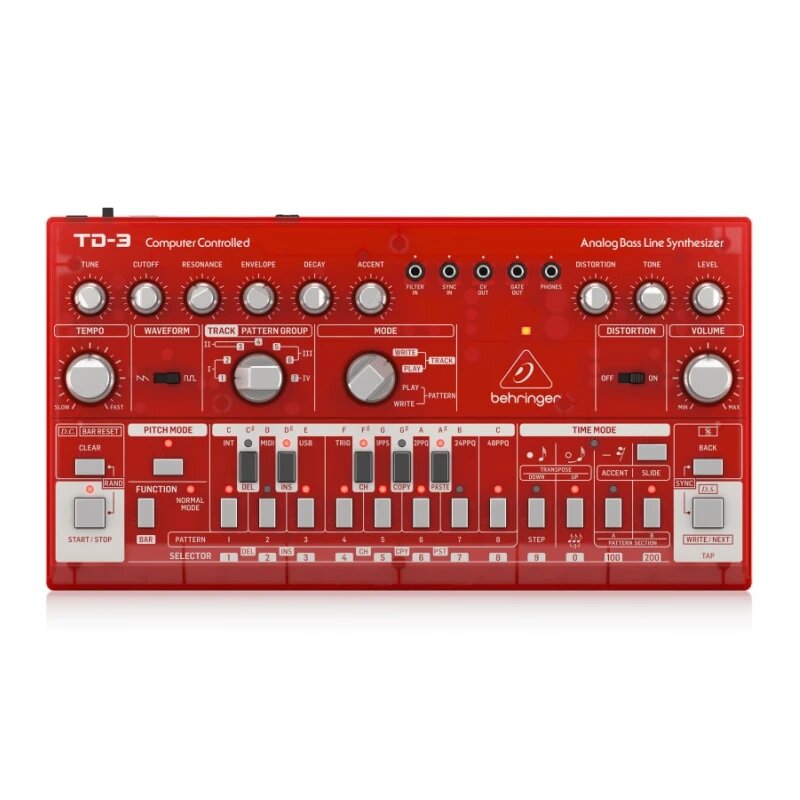 Behringer TD-3 аналоговый бас-синтезатор TD-3-LM — фото 1